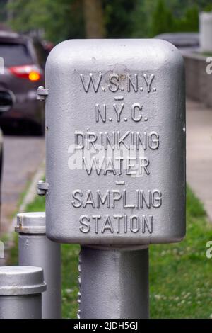 NYC Drinking water sampling station in Park Slope, Brooklyn, New York ...