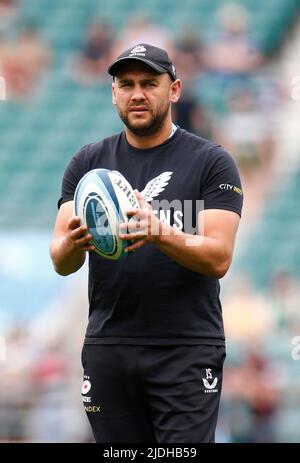 Joe Shaw, head coach of Saracens during the match between Hollywoodbets ...