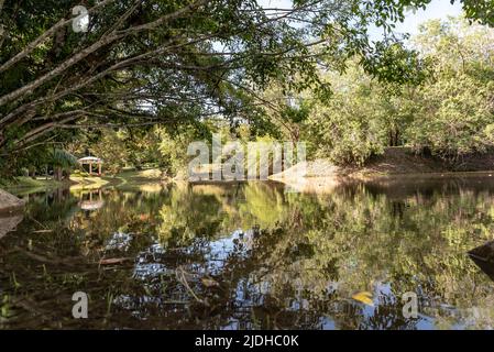 Labuan, Malaysia-June 08, 2021, Labuan Botanical Garden is one of many ...
