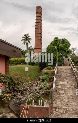 Labuan, Malaysia-June 10, 2021: View of the Labuan Chimney tower ...