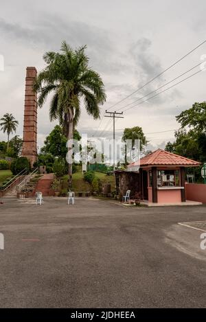 Labuan, Malaysia-June 10, 2021: View of the Labuan Chimney tower ...
