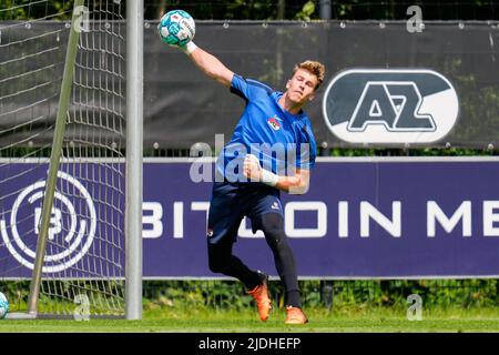 WIJDEWORMER, NETHERLANDS - JUNE 21: Sem Westerveld of AZ during the AZ ...