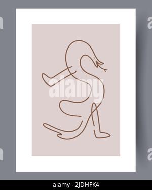 Minimalistic hand drawn printable wall art Stock Vector Image & Art - Alamy