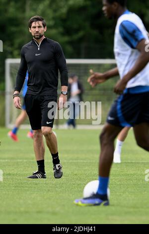 Genk's assistant coach Kevin Van Dessel poses for a portrait picture at ...