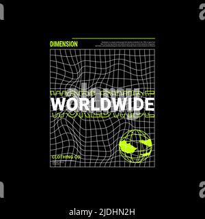 Worldwide writing design, suitable for screen printing t-shirts ...