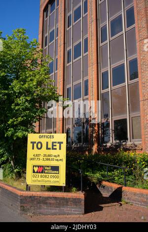 Offices to let sign outside business premises, Kings Lynn, Norfolk ...