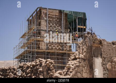 Mosul, Iraq. 21st June, 2022. An aerial view of the reconstruction ...