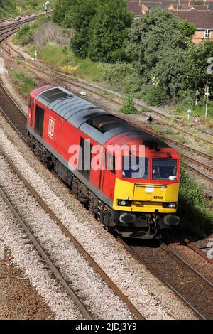 DB Cargo Class 60 diesel locomotive number 60007 pictured in low winter ...