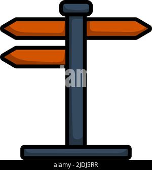 Icon Of Pointer Stand. Editable Bold Outline With Color Fill Design ...