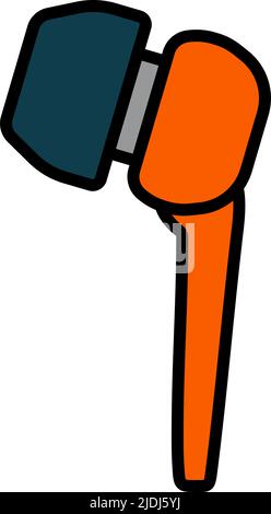 Headset Icon. Editable Bold Outline With Color Fill Design. Vector ...