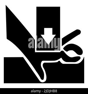 Beware You Hand When Using Silkscreen Symbol Sign Isolate On White ...