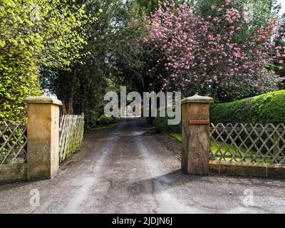Bothal Castle in the Northumberland village of Bothal dates from the ...