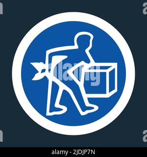 Proper lifting. Correctly and wrong heavy box lift technique, good ...