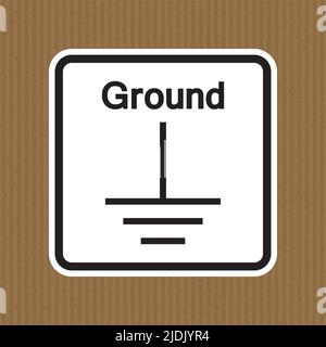 Protective Earth (Ground) Symbol Sign, Vector Illustration, Isolate On ...