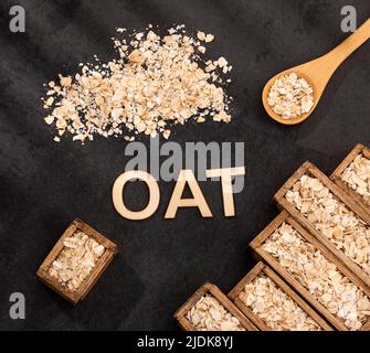 Organic raw flaked oats, healthy food - Avena sativa Stock Photo - Alamy
