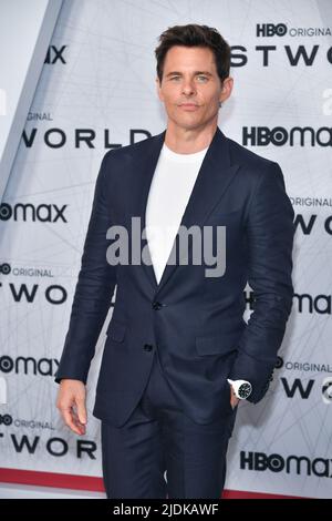 James Marsden attending the "Westworld" premiere held at the TCL ...