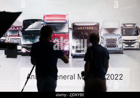 Stuttgart, Germany. 22nd June, 2022. Jochen Goetz, CFO of Daimler Truck ...