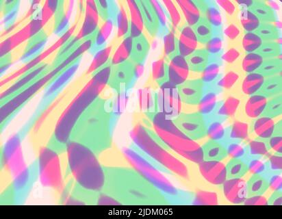 Holographic background with liquid shapes. Dynamic bauhaus gradi Stock ...
