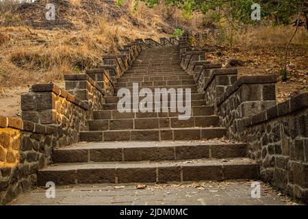 Beautiful stones steps, Stone carved Stock Photo - Alamy