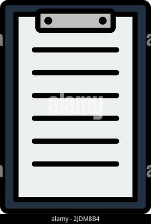 Disease History Icon. Editable Bold Outline With Color Fill Design ...