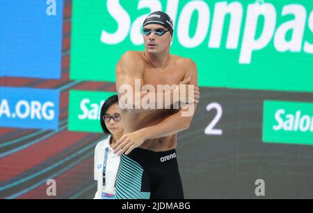 Nicolo Martinenghi of Italy Silver medal, Final 50 M Breaststroke Men ...