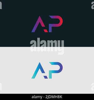 Alphabet letter icon logo AP Stock Vector Image & Art - Alamy