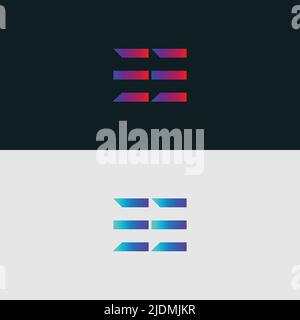 Alphabet letter icon logo EE Stock Vector Image & Art - Alamy