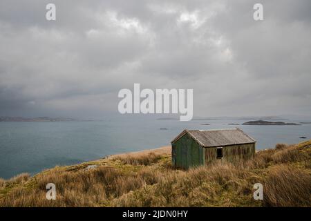 Old bothy, Drinisiader, Harris, Outer Hebrides, Scotland Stock Photo ...