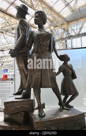 London, UK. A statue designed by Jamaican artist and sculptor Basil ...