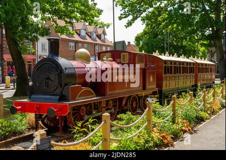 Replica of the Metropolitan No1 Steam Locomotive in Amersham ...