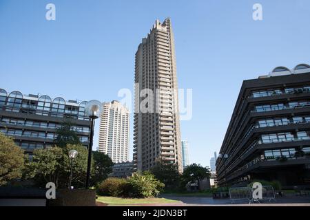 LONDON - SEP 28: Outside view of Barbican Center, the largest ...