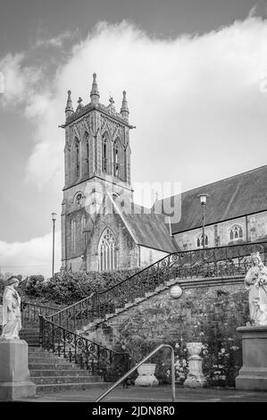 BANDON, COUNTY CORK, IRELAND. MARCH 29, 2022. Old town architecture ...
