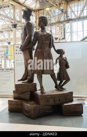 Basil Watson's The National Windrush Monument on the concourse at ...
