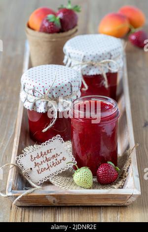Sweet Homemade Apricot Jam on Toast for Breakfast Stock Photo - Alamy