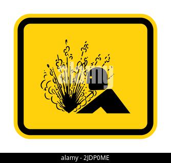 Explosion Release of Pressure Symbol Sign Isolate on White Background ...