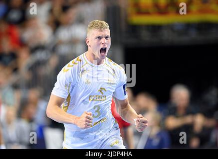 Jubilation Sven EHRIG (KI) Handball Champions League Final Four, match ...