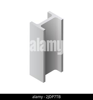 Metal steel rolled rail block construction girder material. Metal steel ...