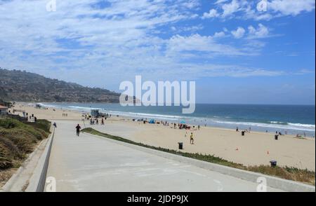 Ramp Leading Down to the Shoreline of Torrance Beach, Los Angeles ...