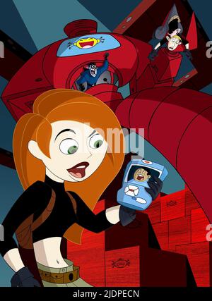 KIM, DR. DRAKKEN, RUFUS, RON, KIM POSSIBLE, 2002 Stock Photo - Alamy