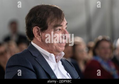 Regeneron Co-Founder and CEO Dr. Leonard Schleifer attends Governor ...