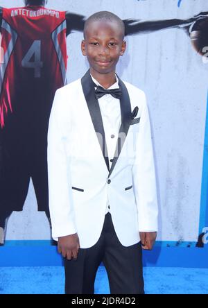Elijah Sholanke arrives at The Disney RISE Premiere held at Disney ...