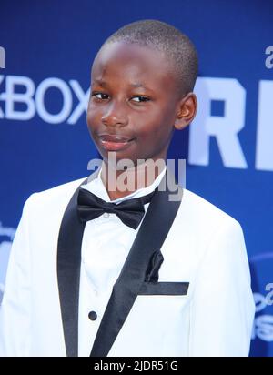 Elijah Sholanke arrives at The Disney RISE Premiere held at Disney ...