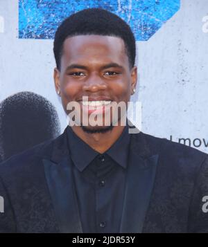 Uche Agada arrives at The Disney RISE Premiere held at Disney Studios ...