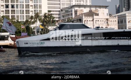 MINE Smart Ferry Catamaran Chao Electric Vessel Phraya River Bangkok ...