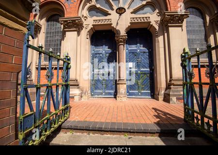 The doors of the Castle Gate Congregational Centre in Nottingham City ...