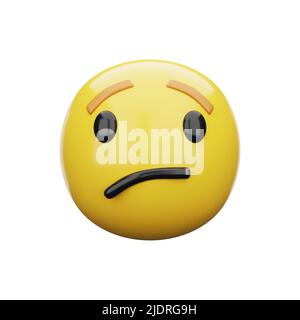 3d emoji Sad Face Stock Photo - Alamy