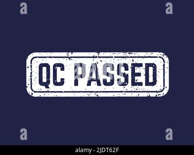 qc passed pass quality control label tag seal control sticker template ...