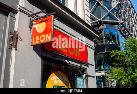 Leon restaurant, London, United Kingdom Stock Photo - Alamy