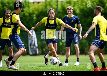 Union's Casper Nielsen pictured during a training session at the winter ...