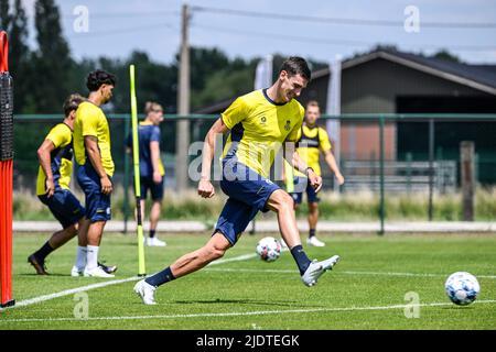 Union's Ross Sykes pictured during a training session part of the ...